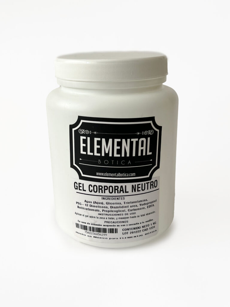 GEL NEUTRO SIN ALCOHOL | Elemental Botica